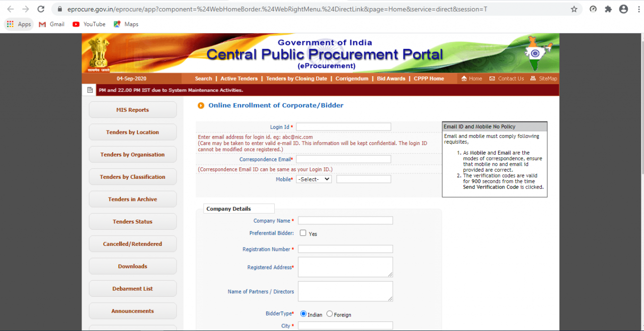 How to Register as Vendor with EIL