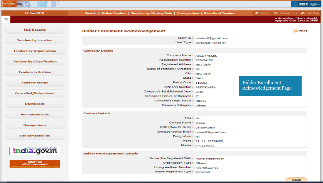 How to Register as Vendor with EIL